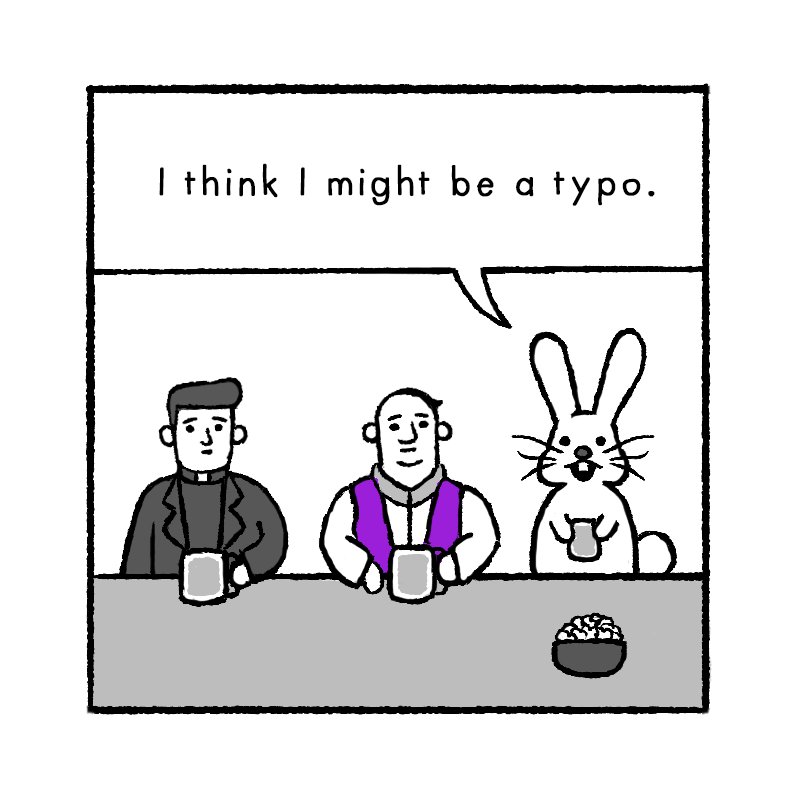 Read Merry Mondays :: A Priest, a Minister, and a Rabbit | Tapas Comics