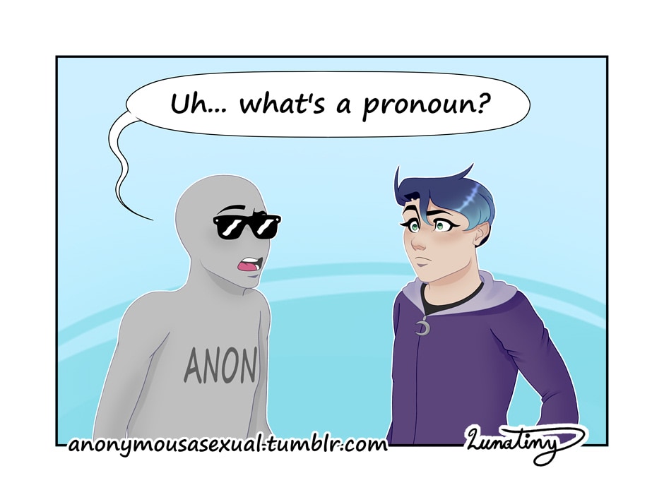 Read Anonymous Asexual :: Anon's Pronouns | Tapas Community