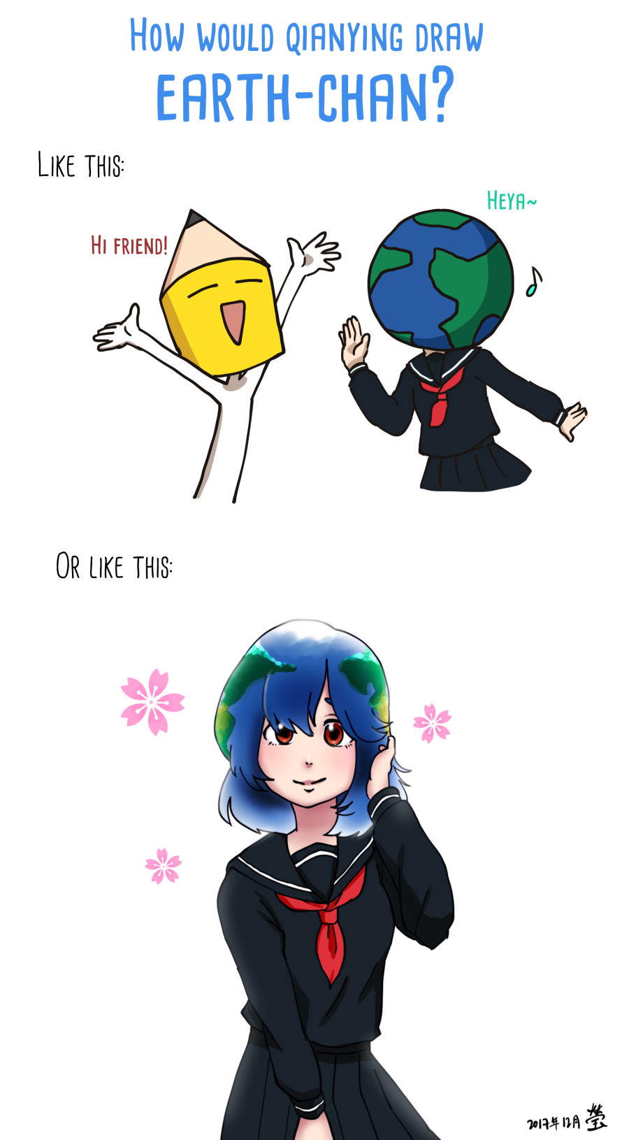 Read That Perfectionist wanna-be and Pencil Kun :: Earth-chan | Tapas ...