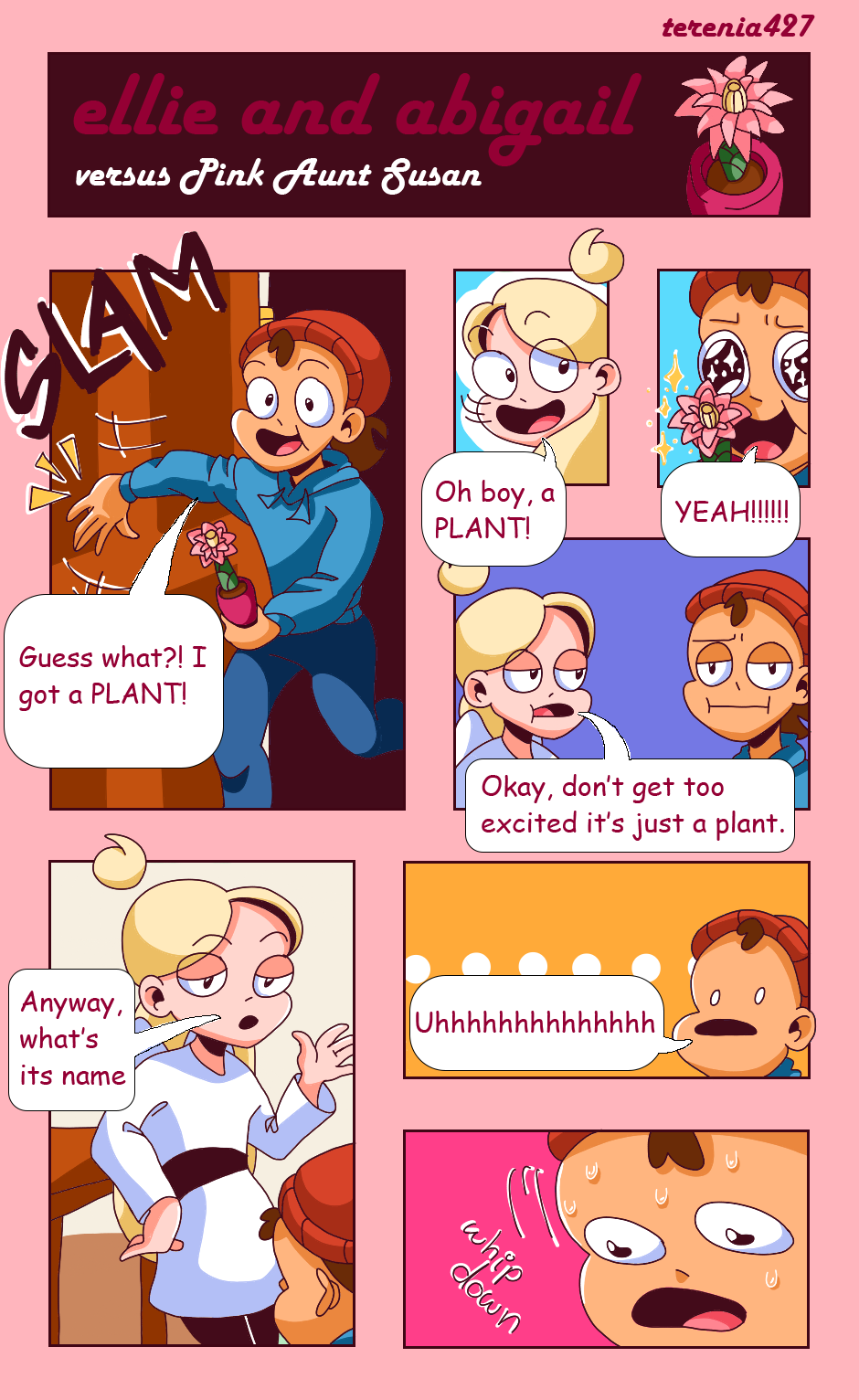 Read Ellie and Abigail :: Pink Aunt Susan | Tapas Comics