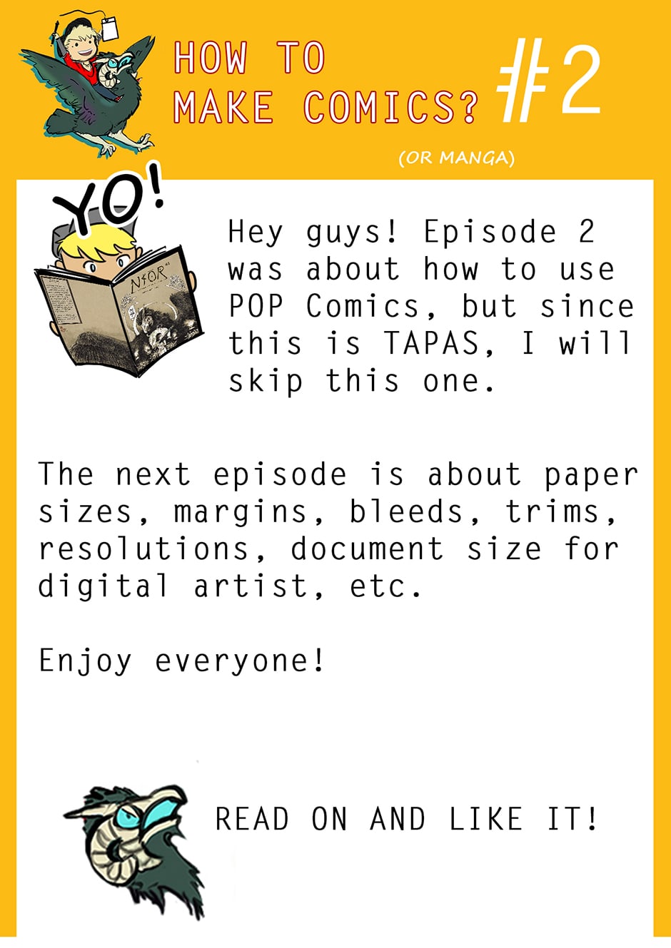 Read How to Make Comics :: Margins and Paper Sizes | Tapas Community