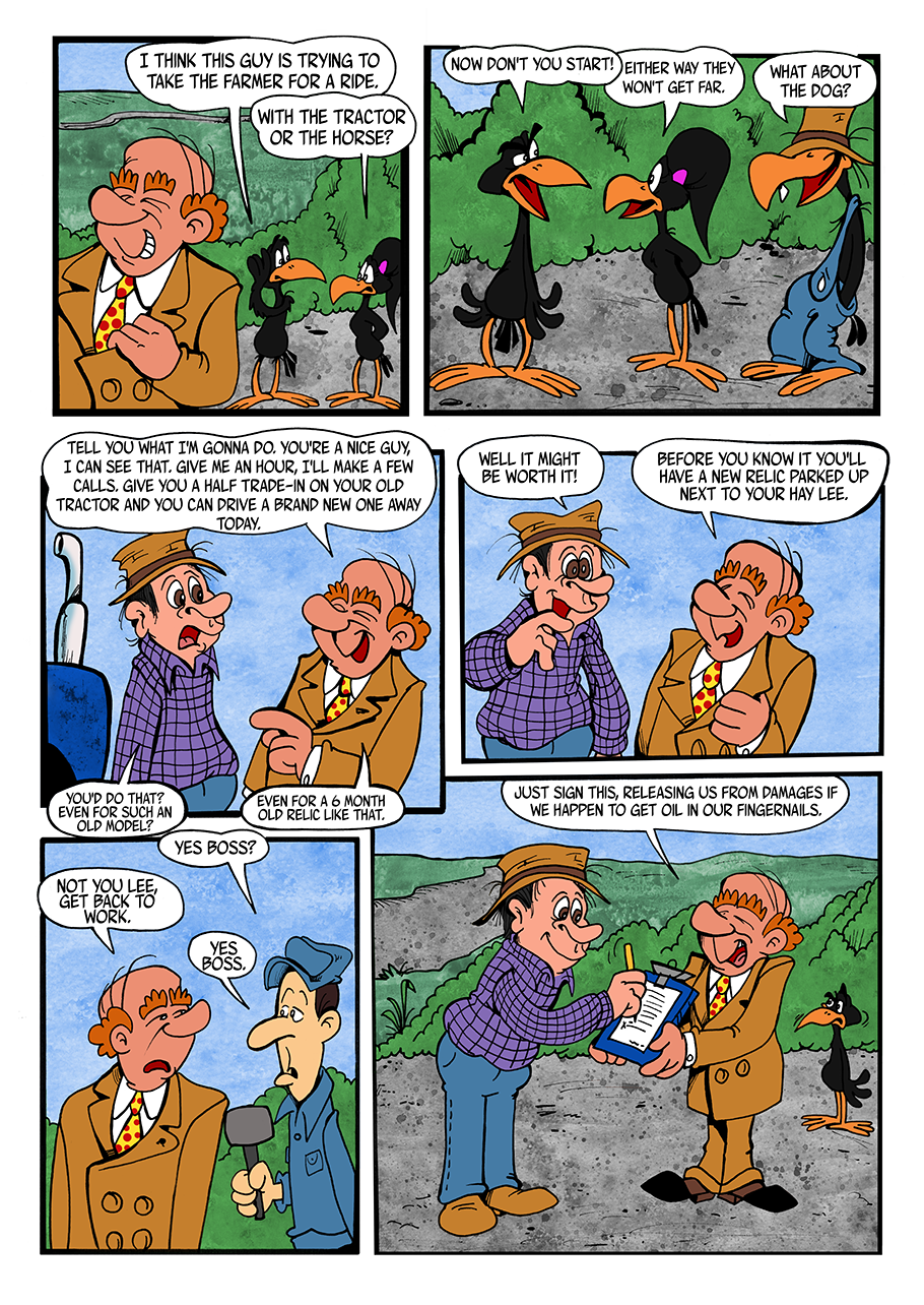 Read Stan The Crow :: A Tractor Tension - part 5 | Tapas Comics