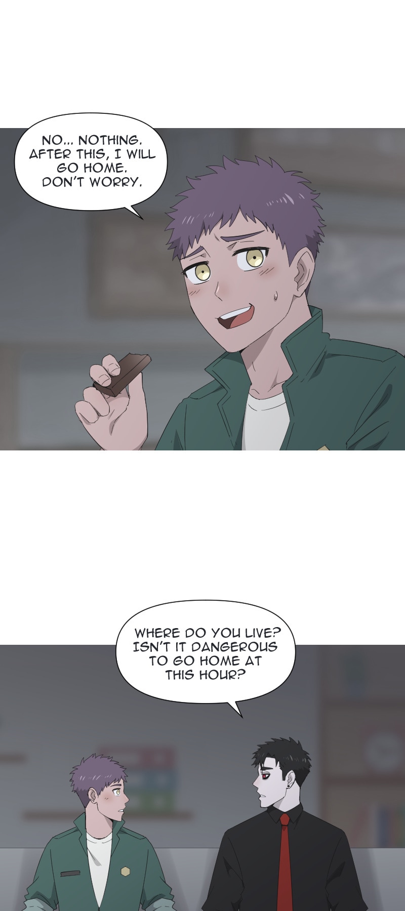 Read Mr. Morgue :: #22 He's... Smiling? | Tapas Community