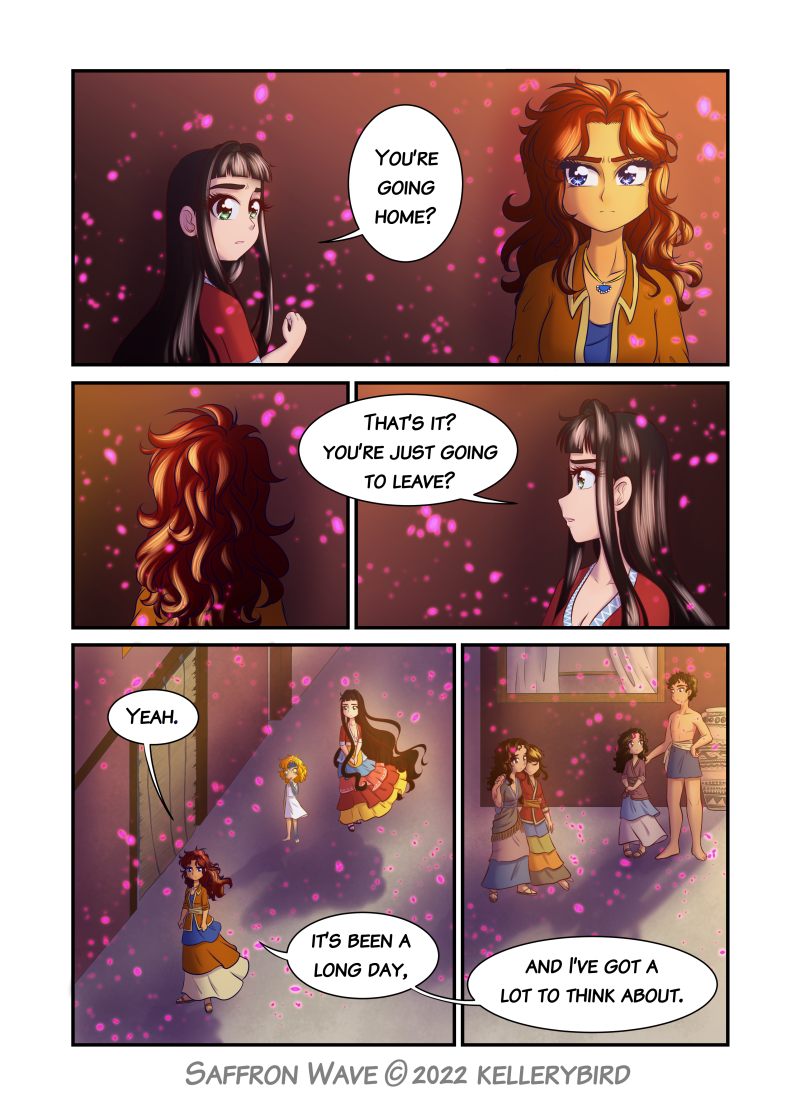 Read Saffron Wave :: 3.26 | Tapas Comics