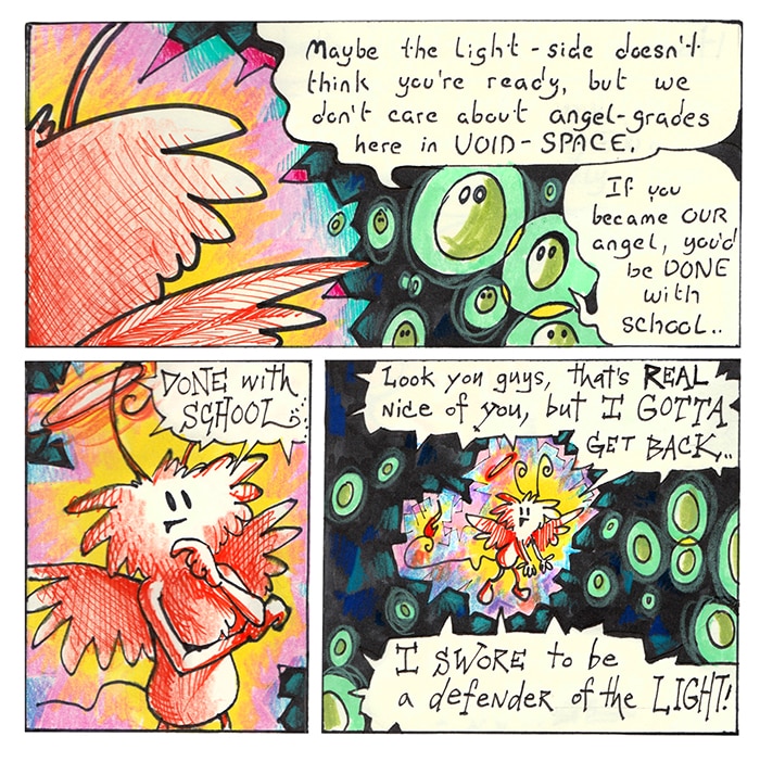 Read KerBop the Angel :: Filaments 4: Flying Home | Tapas Comics