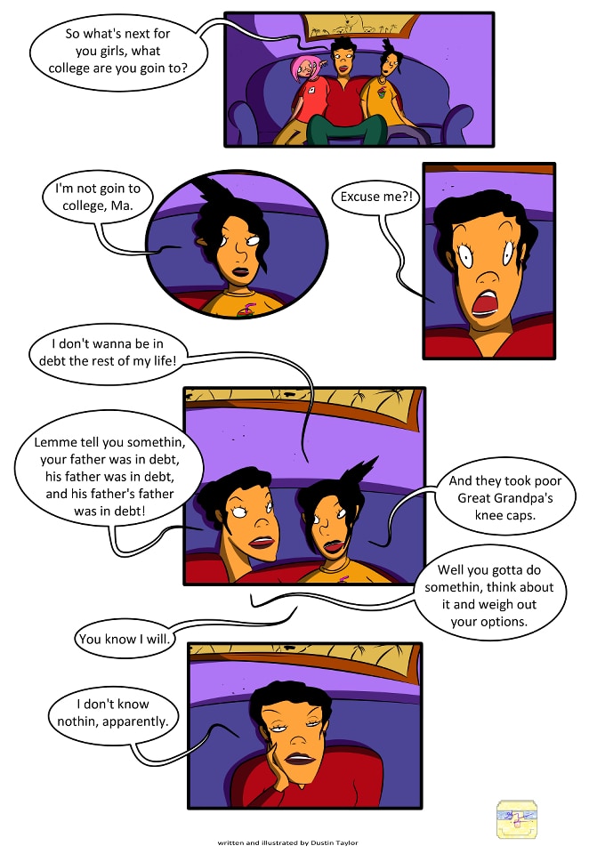 Read Black and Grey :: Generational Debt | Tapas Comics