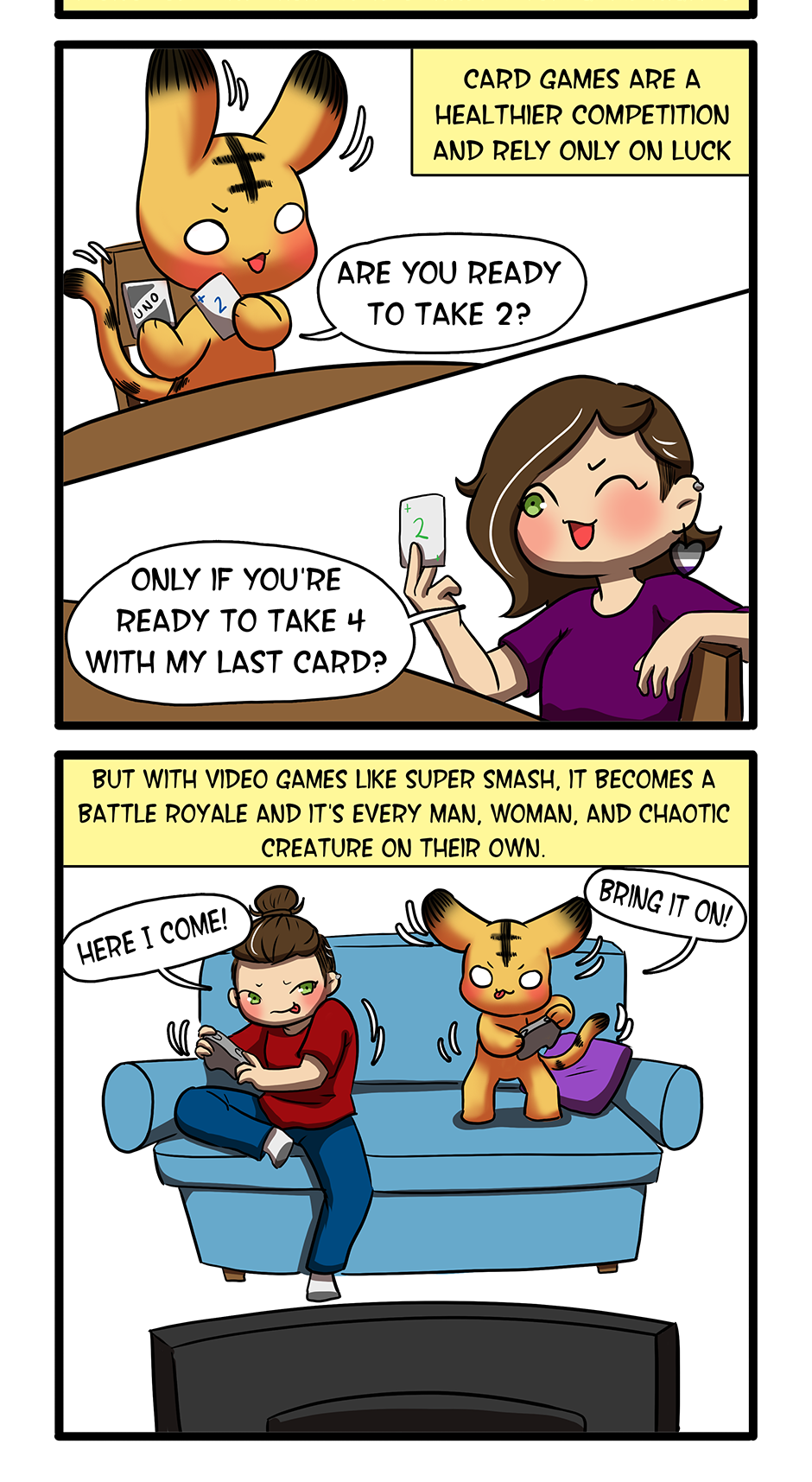 Read Tabby Rabbit Chaotic Adventures :: Playing games? | Tapas Comics