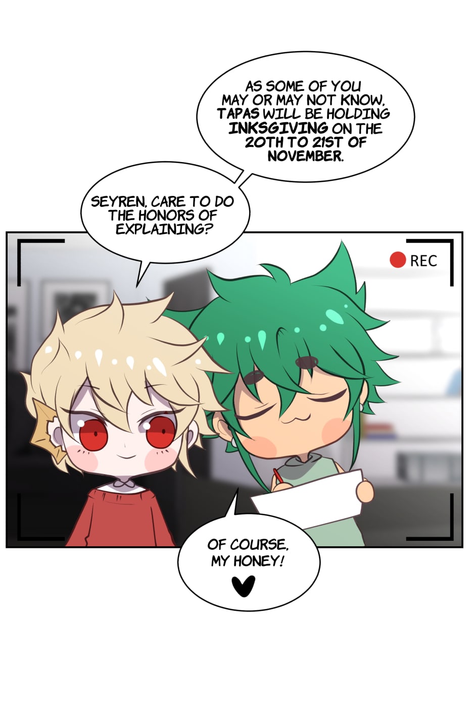 Read Of Dark Lords and Cabbages :: Inksgiving Poll! | Tapas Comics