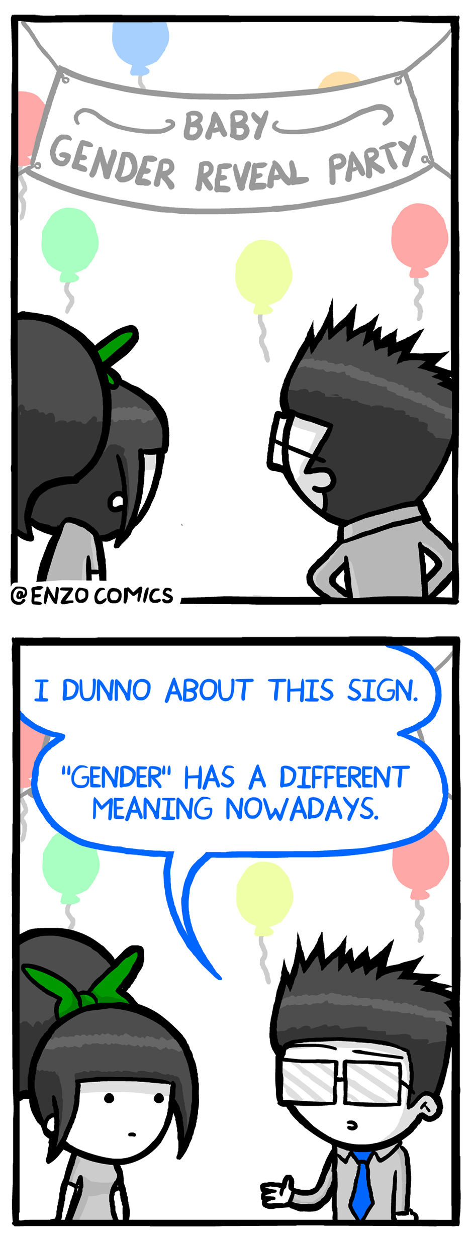 Read Cheer Up, Emo Kid :: Gender Reveal | Tapas Community