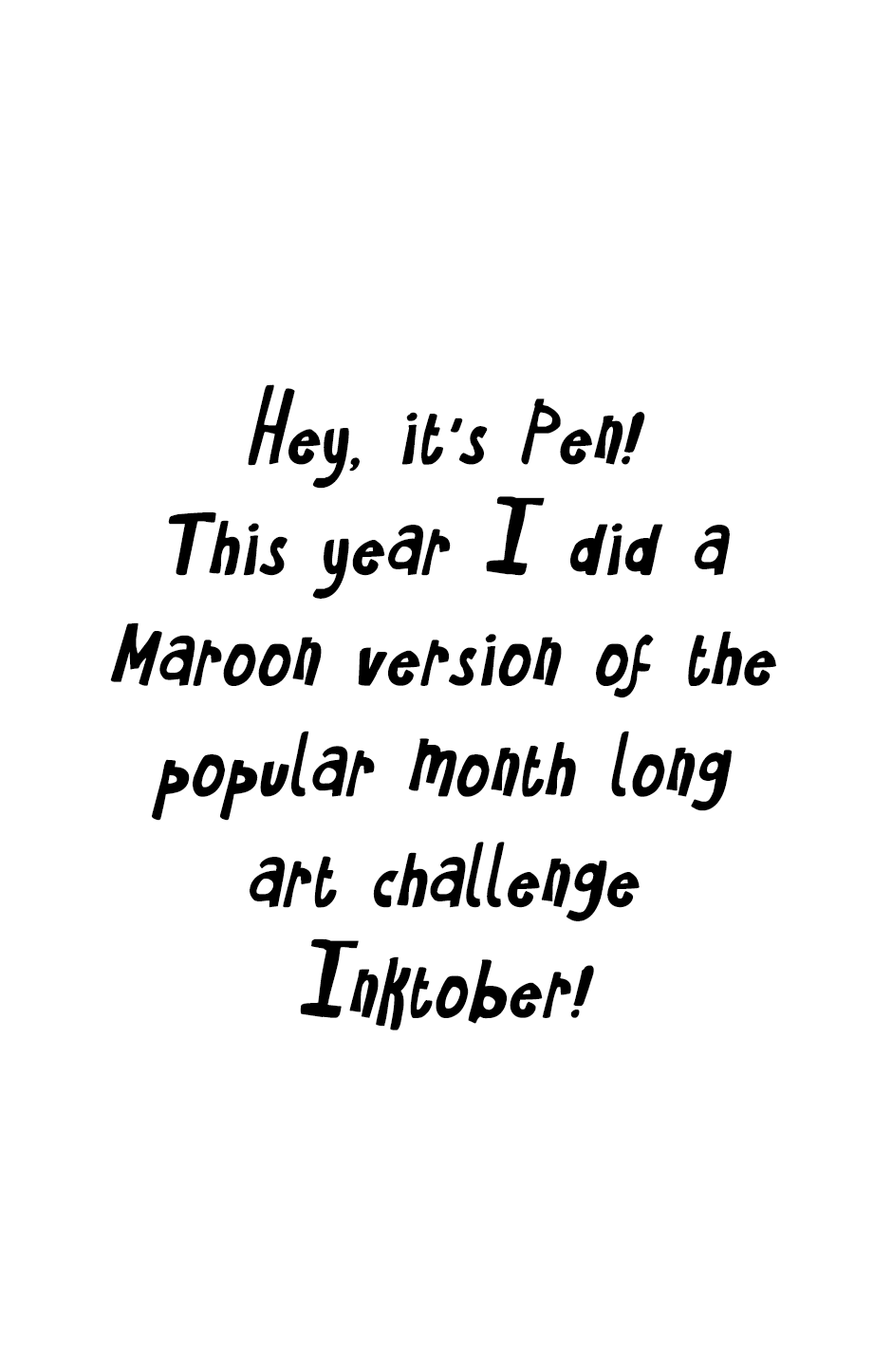 Read Maroon :: Extra: Inktober | Tapas Comics