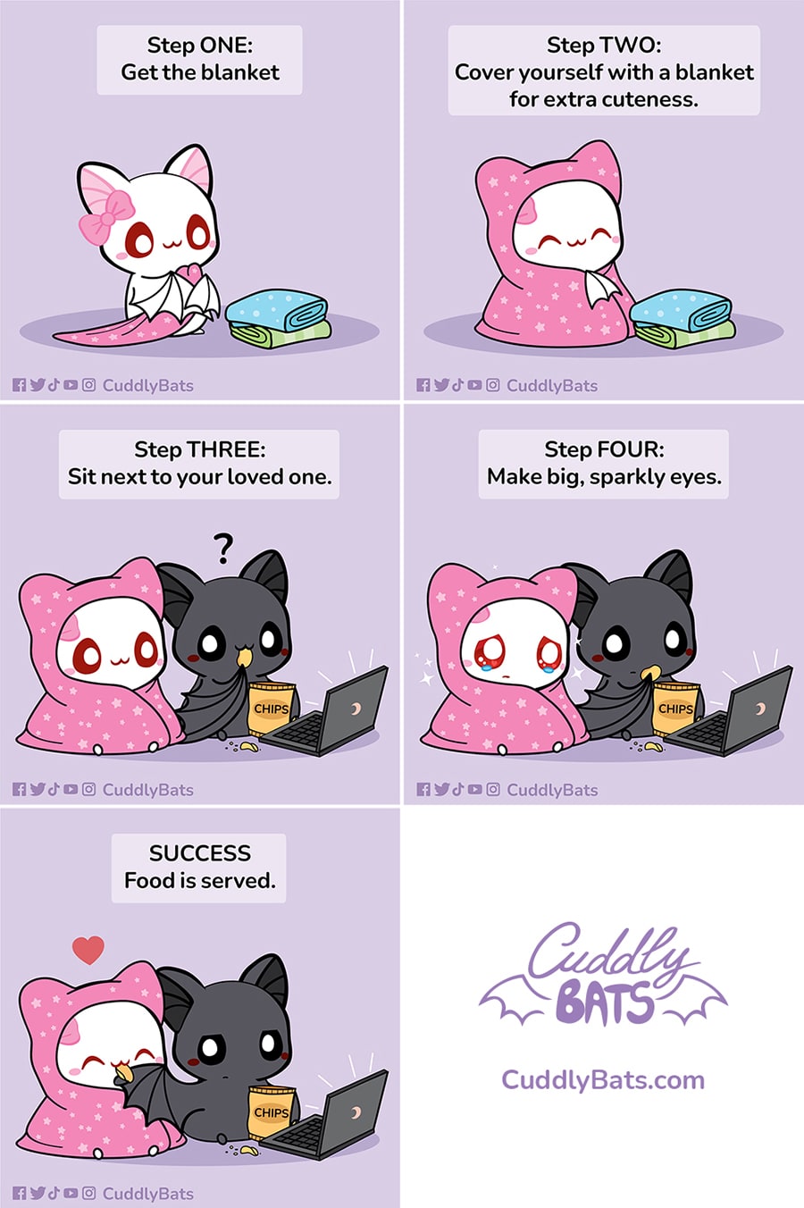 Read Cuddly Bats :: Step one ...