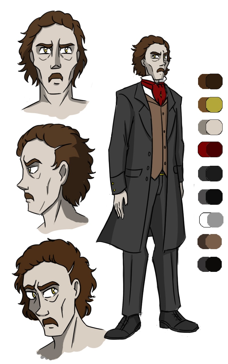 Read Ravens and Monsters :: Poe's Character Page | Tapas Comics