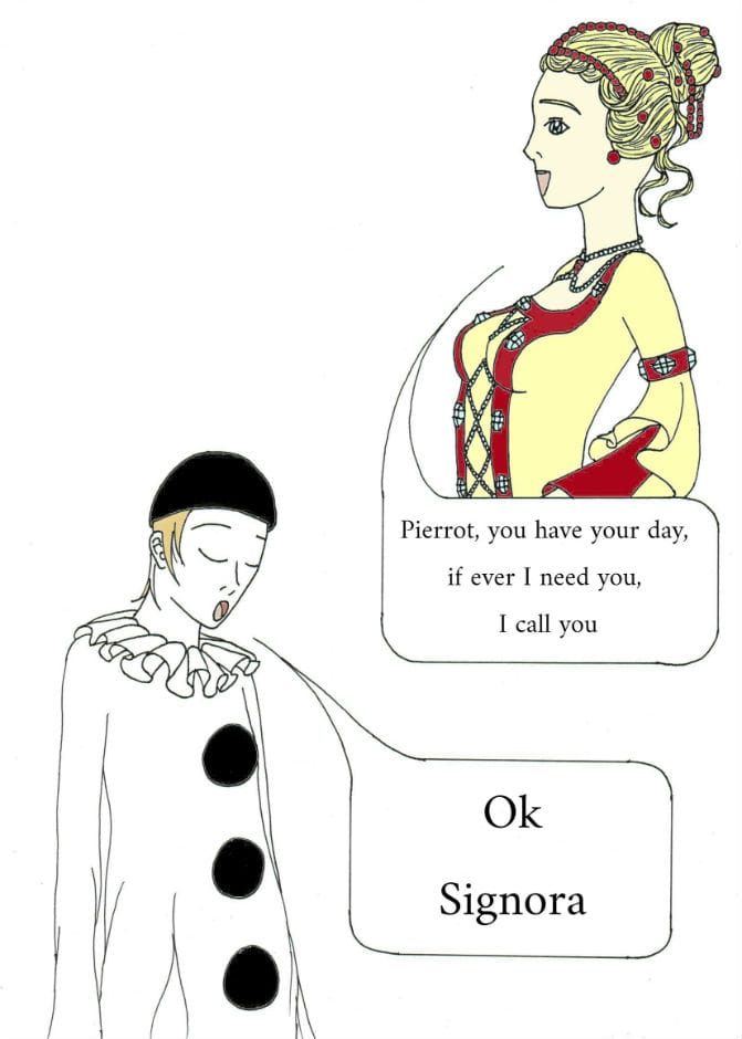 Read The Commedia Dell'Arte Webcomic :: La Signora (1/2) | Tapas Comics