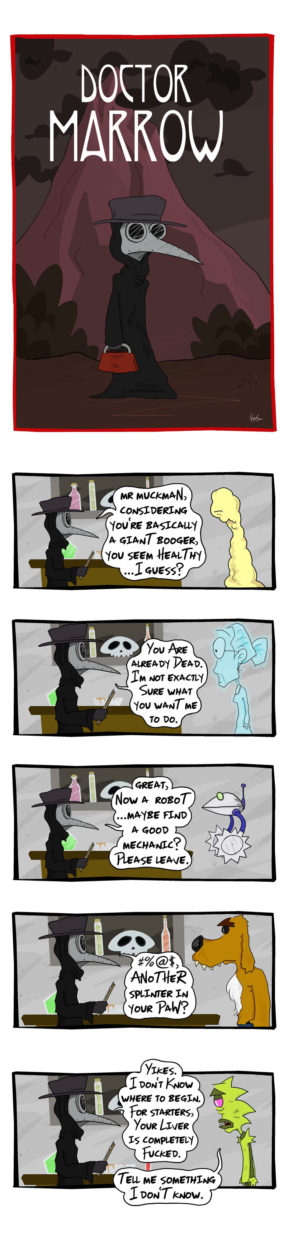 Read Dead in the Water :: Monster Origins # 5: Dr. Marrow | Tapas Comics