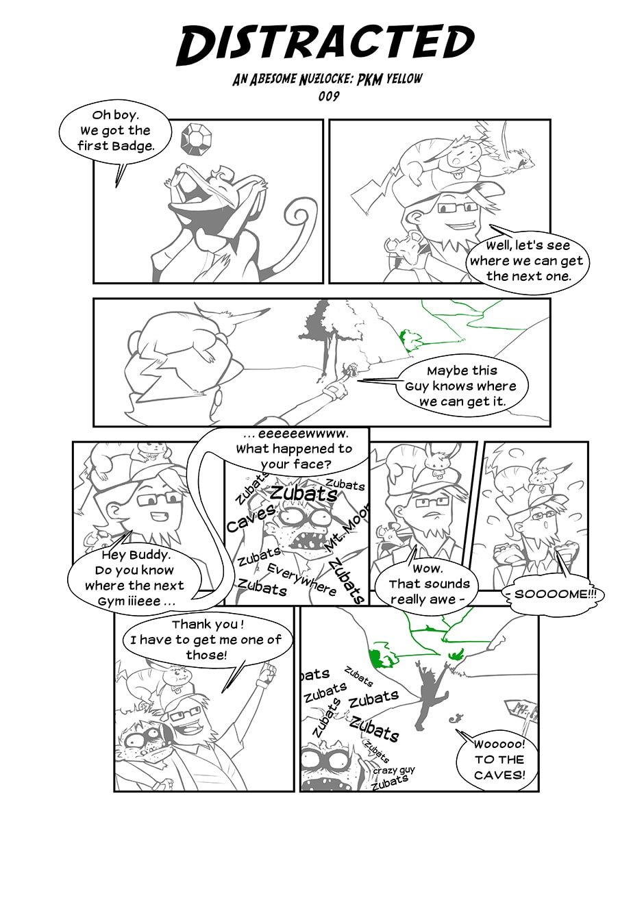 Read Abesome Nuzlocke :: Distracted | Tapas Comics