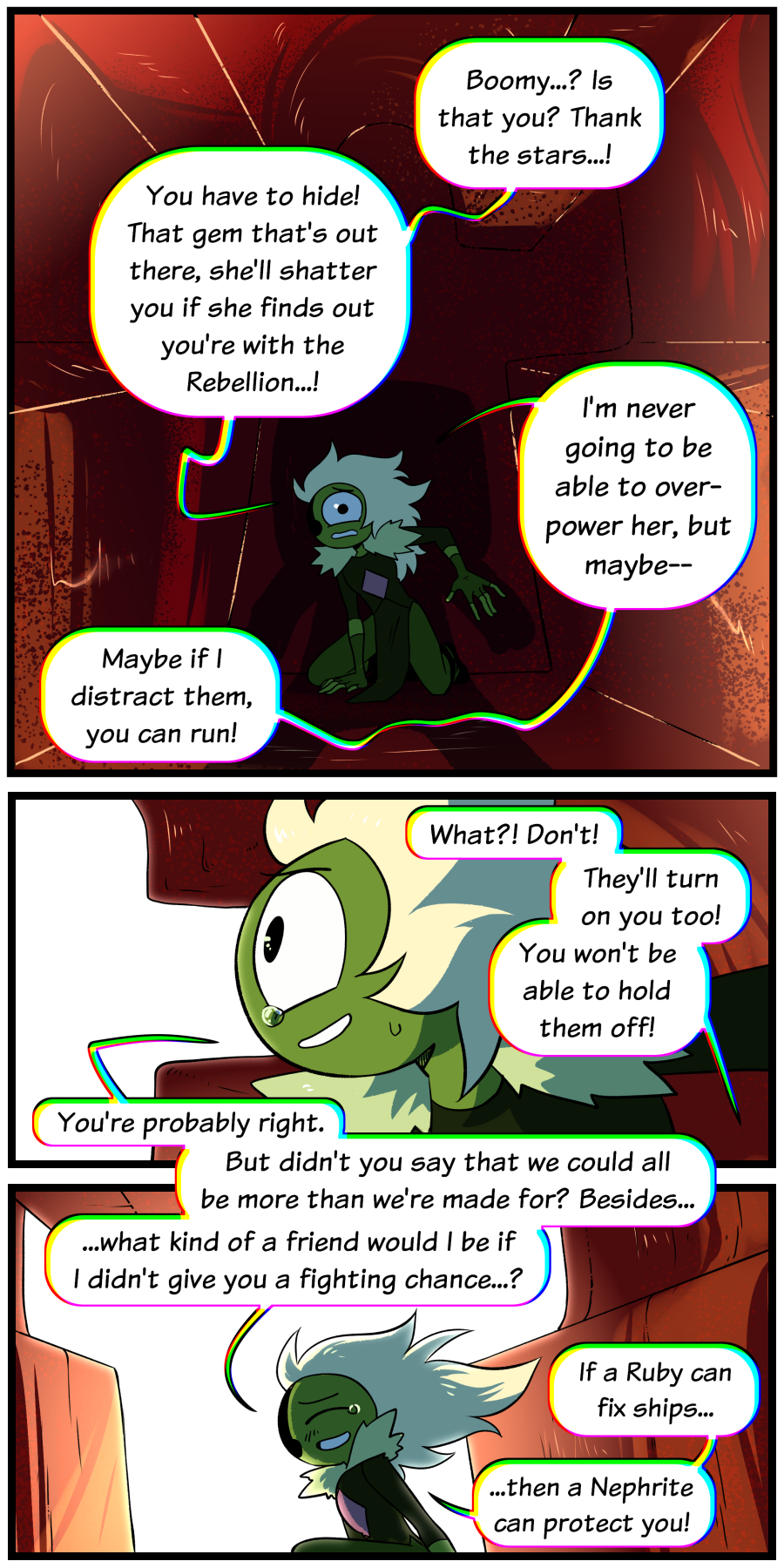 Read Steven *AU*niverse: Ask WhitePearl and Steven :: S5 EP4: DISSONANCE (2/2) | Tapas Community