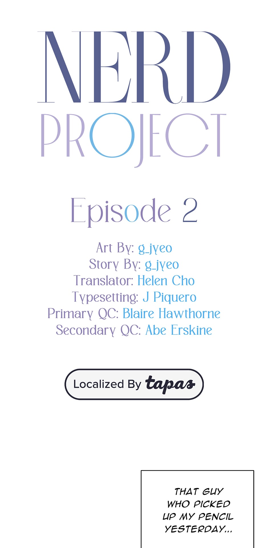 Read Nerd Project :: 2. The Nerd Project | Tapas Comics