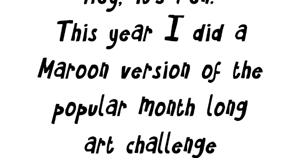 Read Maroon :: Extra: Inktober | Tapas Comics