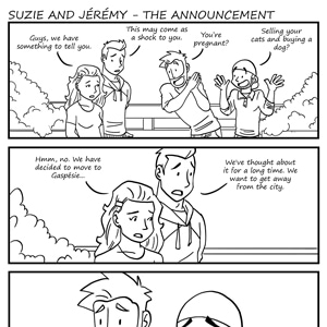 Read Will and Raph Chronicles :: Suzie and Jérémy – The announcement | Tapas Community