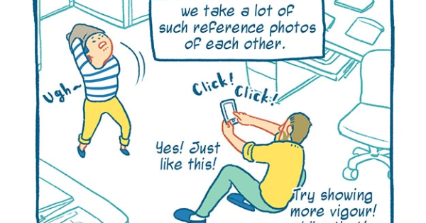 Read 1 pun 2 pun :: POSE REFERENCE PHOTO | Tapas Community