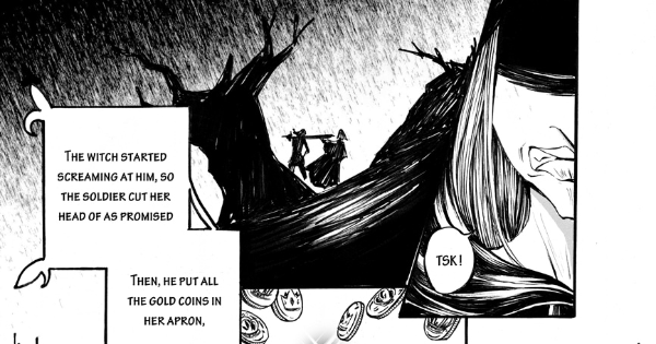 Read Illustrated Fairytales :: The Tinder Box - p14 | Tapas Community