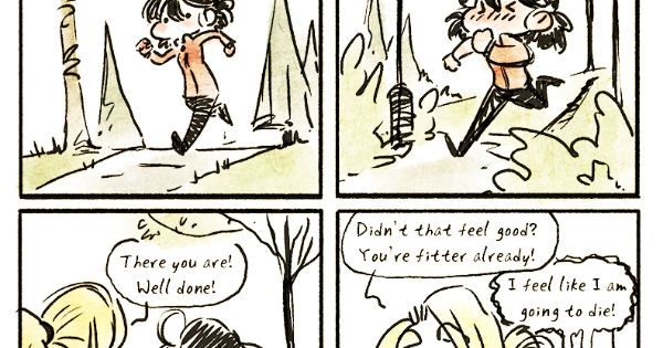 Read Alice's Short Comic Strips :: 41 - Jogging | Tapas Community
