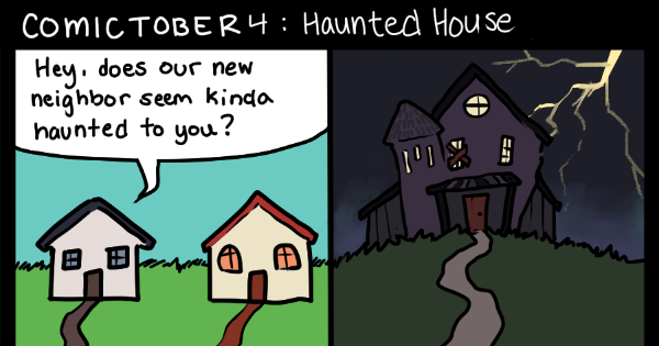 Read KB Comics :: Comictober 4: Haunted House | Tapas Community