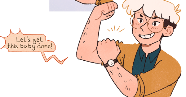 Read It's Kind of a Funny Story :: 9.5 - get this baby done | Tapas Comics