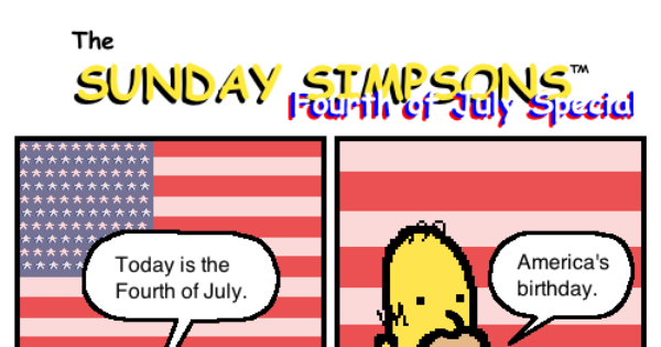 Read The Sunday Simpsons :: The Sunday Simpsons FOURTH OF JULY SPECIAL ...