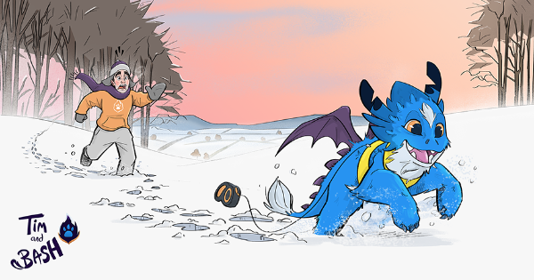 Read Tim and Bash :: Taking my Dragon for a walk... | Tapas Community