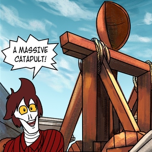 Read The Costume Shop :: Ch 5 Pg 46 "A MASSIVE CATAPULT!" | Tapas Community