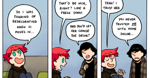 Read Postcards in Braille :: Interior design for Roommates | Tapas Comics