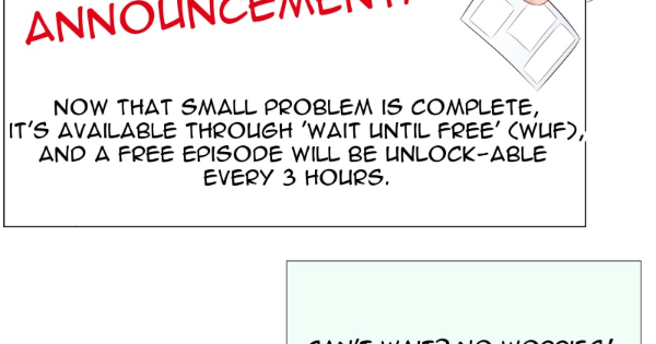 Read Small problem :: Announcement - WUF | Tapas Comics