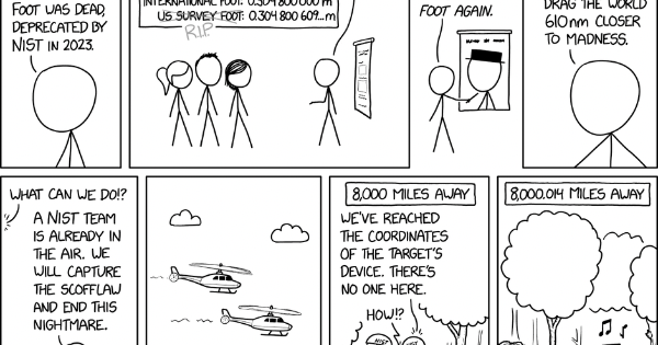 Read xkcd :: US Survey Foot | Tapas Community