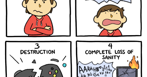 Read Clueless Hero :: Stages of Gaming Rage | Tapas Community