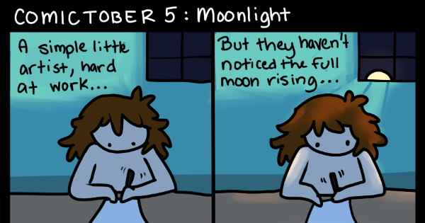 Read KB Comics :: Comictober 5: Moonlight | Tapas Community