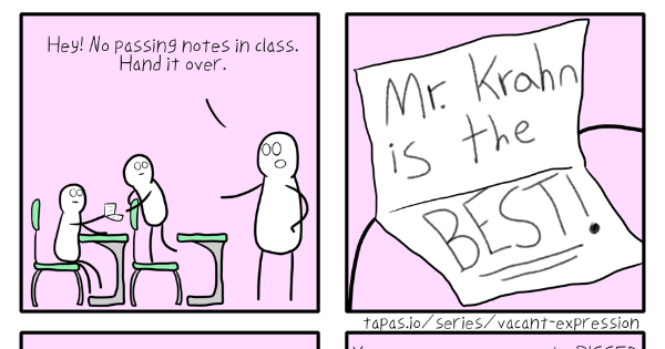 Read Vacant Expression :: Passing Notes | Tapas Community