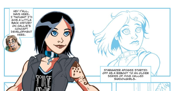 Read Stargazer Apogee :: Callie Concept development | Tapas Comics