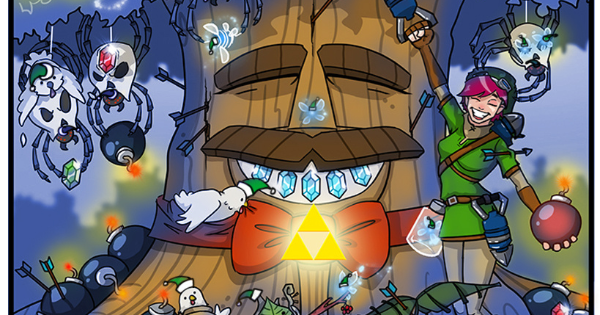 Read Gamer Girl Pinups :: Merry Linkmas! | Tapas Community