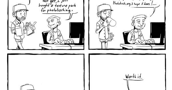 Read DevTeam Life :: Photobashing | Tapas Community