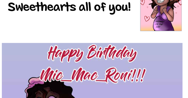 Read Mic_Mac_Roni’s Extras :: Birthday Fanart Shout Out Sept 23 2024 | Tapas Community