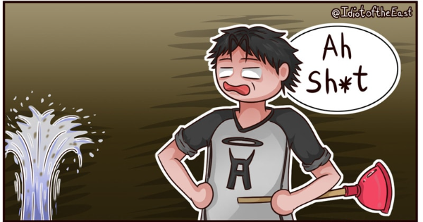 Read IdiotoftheEast Webcomic Compilation :: Toilet Problems | Tapas Community