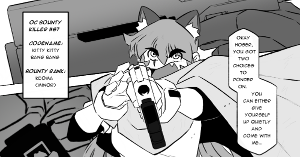 Read Kitty Kitty Bang Bang :: Bounty 1: Supermarket Shuffle pg.17-21 | Tapas Community