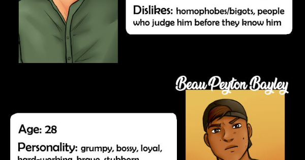 Read The Leg Less Traveled (BL) :: Beau and Sage Character Bios | Tapas ...