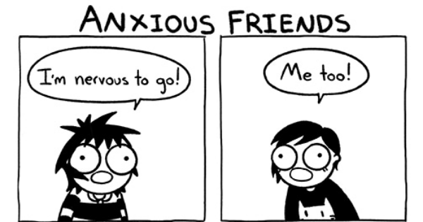 Read Sarah's Scribbles :: Anxious Friends | Tapas Community