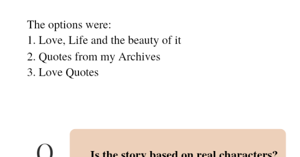 Read Love Quotes :: Q&A Inksgiving | Tapas Community