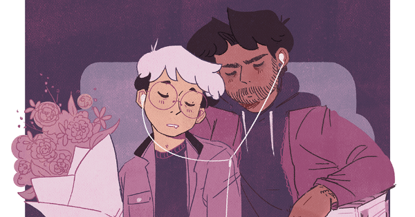 Read Jon and Alex :: Sleepy Saturday train ride | Tapas Community