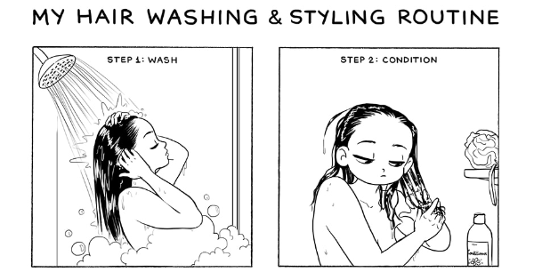 Read Cassandra Comics :: My hair routine | Tapas Community