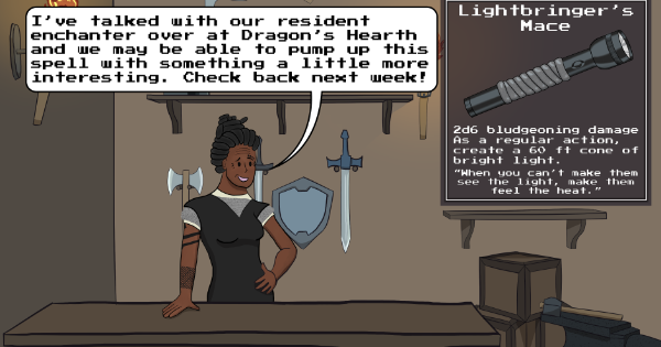 Read Buy/Sell/Exit :: Lightbringer's Mace | Tapas Community