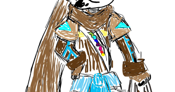 Read Little Draw Girl (JUST ART) :: Inktale Sans (rough sketch and ...